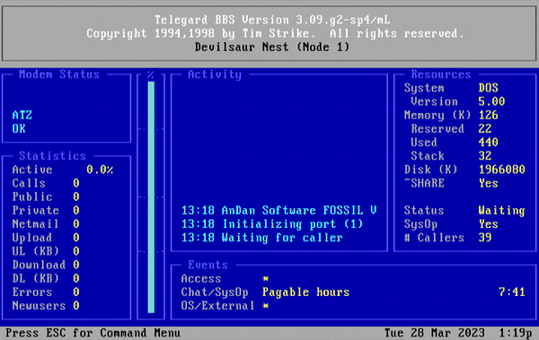BBS migration to Dosbox-X